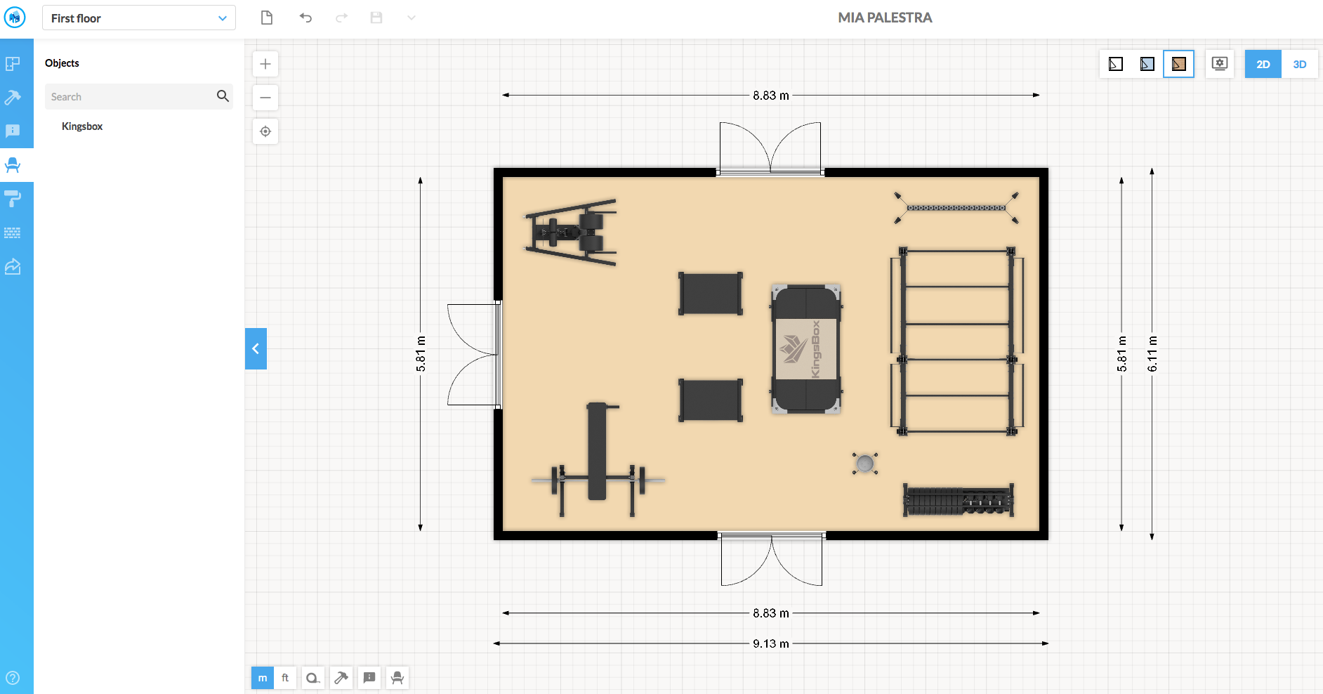 Gym Builder | The configurator to design the 3D gym of your dreams